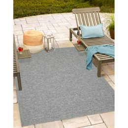 the carpet Teppich &raquo;Calgary&laquo; rechteckig 1 mm H&ouml;he moderner robuster In und Outdoor Teppich grau Polypropylen