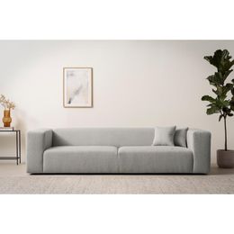Home Affaire 3-Sitzer &raquo;BAKELS, Couch in Cord oder Boucle-Stoff, Sofa im modernen Design&laquo; bequemer Sitzkomfort,in 2 Stoffen und 8 Farben lieferbar grau