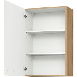 KOCHSTATION H&auml;ngeschrank &raquo;KS-Trea O50-90&laquo; inklusive zwei Einlegeb&ouml;den, Breite 50 cm, H&ouml;he 90 cm wei&szlig;