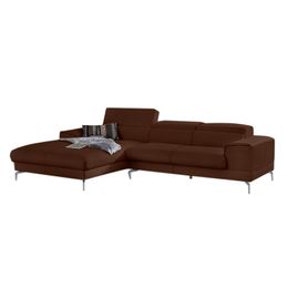 W.Schillig Ecksofa &raquo;piedroo, Designsofa mit tollem Sitzkomfort, bequem und elegant, L-Form&laquo; Kopfteilverstellung, wahlweise mit Sitztiefenverstellung, 