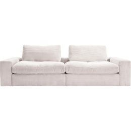 Alina Big-Sofa &raquo;Sandy&laquo; 266 cm breit und 98 cm tief, in modernem Cordstoff grau Cord GCT (92% Polyester, 8% Nylon)