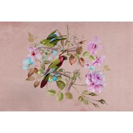 Livingwalls living walls Fototapete &raquo;Walls by Patel Love Nest&laquo; glatt Vlies, Wand rosa Vlies