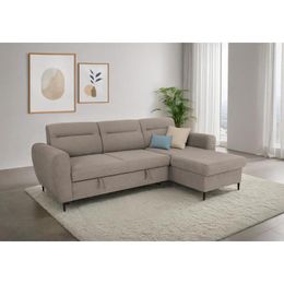 Trends by HG Ecksofa &raquo;Bella L-Form, B: 248 cm&laquo; mit Bettfunktion & Bettkasten 92% Polyester;8% Nylon