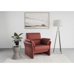 DOMO collection Sessel &raquo;Pina elegant und zeitloser Clubsessel, bequemer Cocktailsessel&laquo; Hoher Sitzkomfort, Luxus-Microfaser Lederoptik, rot rot
