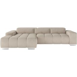 COTTA Ecksofa &raquo;Orion L-Form&laquo; mit 2x Kopfteilverstellung & 3 Nierenkissen 90% Polyester, 10% Polyamid