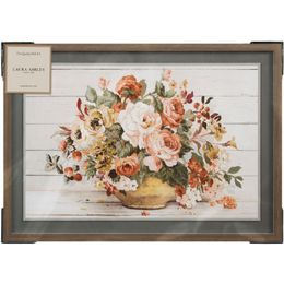 Laura Ashley Bild mit Rahmen &raquo;Rosemore&laquo; Blumen Romantisch 1 Stk. tlg. Bild Rosemore 50x70 cm bunt Leinwand