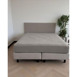 Kayori Spannbettlaken &raquo;Tara&laquo; Hergestellt aus GOTS-zertifizierter Bio-Baumwolle silber Jersey-Elasthan, Obermaterial: 95% Baumwolle, 5% Elasthan (LYCRA