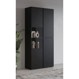 OTTO home Vitrine &raquo;Cross, H&ouml;he 183,5 cm, moderne grifflose Standvitrine mit 3 T&uuml;ren&laquo; Hochschrank mit viel Stauraum, Glast&uuml;r und verstellbaren 
