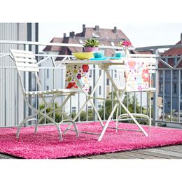 ANDIAMO Kunstrasen &raquo;Trendy, Made in Netherlands&laquo; rechteckig 25 mm H&ouml;he Rasenteppich, moderne Optik, mit Drainagel&ouml;chern, strapazierf&auml;hig pink Polyethylen (PE)