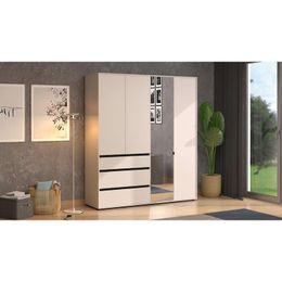 Inosign Kleiderschrank &raquo;Corbett, grifflose Optik, FSC-zertifziert, Made in Europe&laquo; 138 oder 182,5cm breit, 211cm hoch und 54,5cm tief, mit Spiegel, 3 