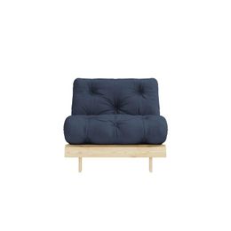 Karup Design Daybett &raquo;Daybett Roots Schlafsofa &ndash; G&auml;stebett & Sofa aus FSC -Kiefer&laquo; Inkl. Futonmatratze, in mehreren Gr&ouml;&szlig;en & Farben erh&auml;ltlich blau Bezug: 80% 