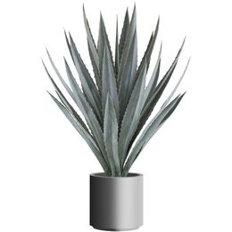Creativ green Kunstpflanze &raquo;Agave&laquo; im eleganten grauen Topf gr&uuml;n Kunststoff