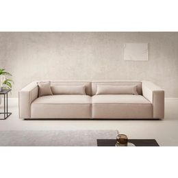 LeGer Home by Lena Gercke 3-Sitzer &raquo;PIARA XXL, Sofa mit Kedernaht in Cord, Leinenoptik o. Strukturstoff&laquo; schwarze F&uuml;&szlig;e, bequemer Sitzkomfort, extra 