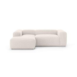 s.Oliver Ecksofa &raquo;EMMERIK Designersofa, L-Form mit Wellenfederung, B/T/H: 260/155/73 cm&laquo; hoher Sitzkomfort, gem&uuml;tlich und modern, auch in Cord beige 