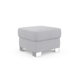 DOMO collection Hocker &raquo;Anzio&laquo; wahlweise mit Federkern silber