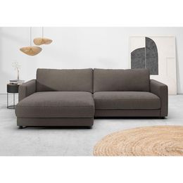 Home Affaire Ecksofa &raquo;Ecksofa Jiro, L-Form, gro&szlig;e Sitztiefe, Breite 265 cm&laquo; lose Sitz- & R&uuml;ckenkissen, weicher Polsteraufbau, komfortabel & modern 85%