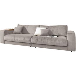 3C Candy Big-Sofa &raquo;Enisa II&laquo; incl. 1 Flatterkissen, Wahlweise mit Flecken-Schutz-Bezug Easy care grau 100% Polyester