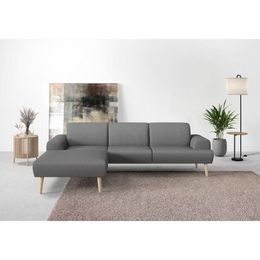 Home Affaire Ecksofa &raquo;Swift Scandic Design, Federkern f&uuml;r hohen Sitzkomfort, L-Form&laquo; Federkern-Polsterung, B/T/H: 292/83/176 cm grau 100% Polyester