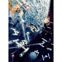 Komar Vliestapete &raquo;Digitaldruck Vlies - Star Wars Classic Dogfight - Gr&ouml;&szlig;e 200 x 275 cm&laquo; bedruckt glatt Kinderzimmer bunt Vlies