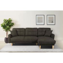 Home Affaire Ecksofa &raquo;TRIPLO optionale Schlafsofa mit Bettkasten, Ma&szlig;e B/T/H: 234/164/89 cm&laquo; L-Form wahlweise mit Bettfunktion - Liegefl&auml;che 132x210 