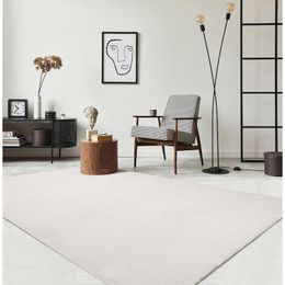 the carpet Teppich &raquo;Relax&laquo; rechteckig 16 mm H&ouml;he waschbarer Wohnzimmer Teppich modern rutschfest, Kundenliebling beige Polyester