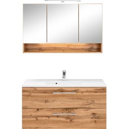 Welltime Badm&ouml;bel-Set &raquo;Soria&laquo; 2 Stk. tlg. braun Holzwerkstoff, MDF, Melamin