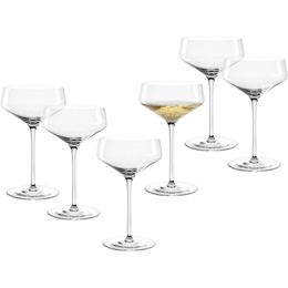 Leonardo Champagnerglas &raquo;Champagnerschale PUCCINI, 350 ml, 6er-Set&laquo; Sp&uuml;lmaschinenfest und langlebig transparent Kristallglas