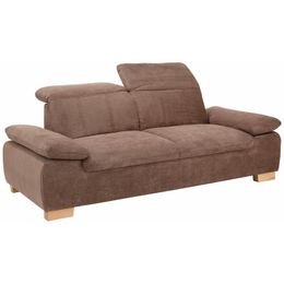 Home Affaire 2,5-Sitzer &raquo;Bergamo Multifunktions-Couch, elegant und komfortabel&laquo; mit Armlehn-und R&uuml;ckenfunktion, Federkern rot Chenille 100% Polyester;