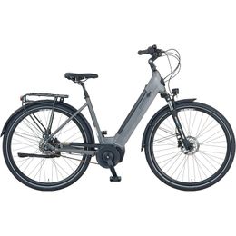 Prophete Unisex &raquo;Geniesser 3.0&laquo; 7 Gang Shimano Nexus Schaltwerk Nabenschaltung Mittelmotor 250 W Pedelec, Elektrofahrrad f&uuml;r Damen u. Herren grau
