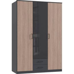 wimex Kleiderschrank &raquo;Fulda, 135 oder 180/58/199cm, 2 Schubladen, Made in Germany&laquo; mit Kranzleiste, besonderer Look durch Multiplex Optik, mit oder ohne 