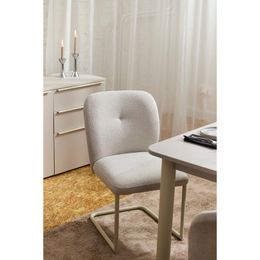 Tom Tailor HOME Freischwinger &raquo;PEBBLE CHAIR&laquo; (Set) 2 Stk.Esszimmerstuhl, Freischwinger, 140 kg belastbar, Rundrohrgestell Metall, Stoff