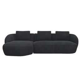 FLEXLUX Wohnlandschaft &raquo;Torino, rund, L-Form, Sofa-Ecke mit Recamiere, Longchair-Sofa&laquo; Modernes, organisches Sofa-Design, Kaltschaum, 