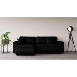 Home Affaire Ecksofa &raquo;VasbySuyal&laquo; L-Form schwarz 100% Polyester