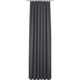 Adam Vorhang &raquo;Indian Cortezada Light&laquo; Kr&auml;uselband 1 Stk. tlg. aus 100% Bio-Baumwolle blau Jacquard, Baumwolle (Bio-Baumwolle)