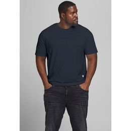 Jack & Jones PlusSize Jack & Jones Plussize Herren Jack & Jones PlusSize T-Shirt &raquo;NOA TEE&laquo; mit abgerundetem Saum, bis Gr&ouml;&szlig;e 6XL blau 4XL