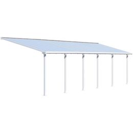 Terrassendach &raquo;Olympia 3x9.71&laquo; BxT: 980x295 cm wei&szlig; Aluminium, Polycarbonat (PC)