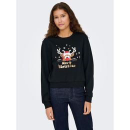 Only Damen Only Weihnachtssweatshirt &raquo;OnlyDA XMAS L/S O-NECK BOX SWT&laquo;, mit verschiedenen Weihnachtsmotiven XL