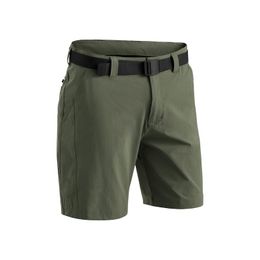 Maier Sports Damen Funktionsshorts &raquo;Nil Short M&laquo; Herren Shorts, kurze Wanderhose, Outdoorhose 4 Taschen, Regular Fit gr&uuml;n 46, Normalgr&ouml;&szlig;en