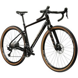 Gravelbike &raquo;Esker 6.0&laquo; 24 Gang Kettenschaltung schwarz Gravelbike