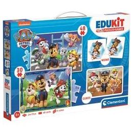 Puzzle Clementoni "Edukit, 4n1, Paw Patrol", bunt, Puzzles, Kinder, Pappe, Motiv, Made in Europe