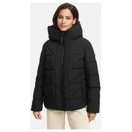 Winterjacke Marikoo "Kuschelnasee", Damen, Gr. M, schwarz, Obermaterial: 100% Polyester; Futter: 100% Polyester; Wattierung: 100% Polyester; &Auml;rmelfutter: 100% Polyester, Jacken Winterjacke, mit extra hohem Kragen und warmem Fleecefutter