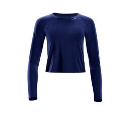 WINSHAPE Damen Langarmshirt &raquo;AET119LS&laquo; Cropped Functional Light and Soft blau XL