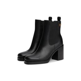 Tommy Hilfiger Damen Chelseaboots &raquo;SQUARE TOE CHELSEA HIGH BLOCK HL&laquo; , Blockabsatz, Stiefelette mit beidseitigem Strecheinsatz 41