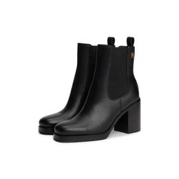 Tommy Hilfiger Damen Chelseaboots &raquo;SQUARE TOE CHELSEA HIGH BLOCK HL&laquo; , Blockabsatz, Stiefelette mit beidseitigem Strecheinsatz 37