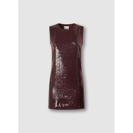 Pepe Jeans Damen Midikleid &raquo;ELAINE DRESS&laquo; Ohne Taschen mit Pailletten, &auml;rmellos M, N-Gr