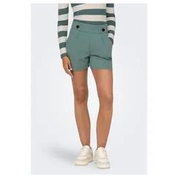 Jacqueline de Yong Shorts JDY "JDYGEGGO SHORTS JRS NOOS", Damen, Gr. M (38), N-Gr, gr&uuml;n (chinois gr&uuml;n detail:schwarz button), Jersey, Obermaterial: 95% Polyester, 5% Elasthan, unifarben, regular fit kurz, Hosen Shorts