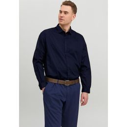 Jack & Jones PlusSize Jack & Jones Plussize Herren Jack & Jones PlusSize Langarmhemd &raquo;JPRBLACARDIFF SHIRT&laquo; blau 6XL, N-Gr