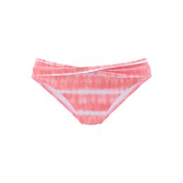 s.Oliver Damen s.Oliver Bikini-Hose &raquo;Enja&laquo; mit Umschlagbund in V-Form rot 38, N-Gr