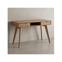 KADIMA DESIGN Schreibtisch 120x55x77 cm Eiche Dekor mit Stauraum | Gr.: onesize