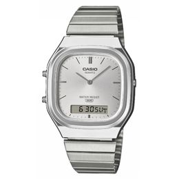 Casio Edgy Collection Herrenuhr AnaDigi Silberfarben | Gr.: onesize